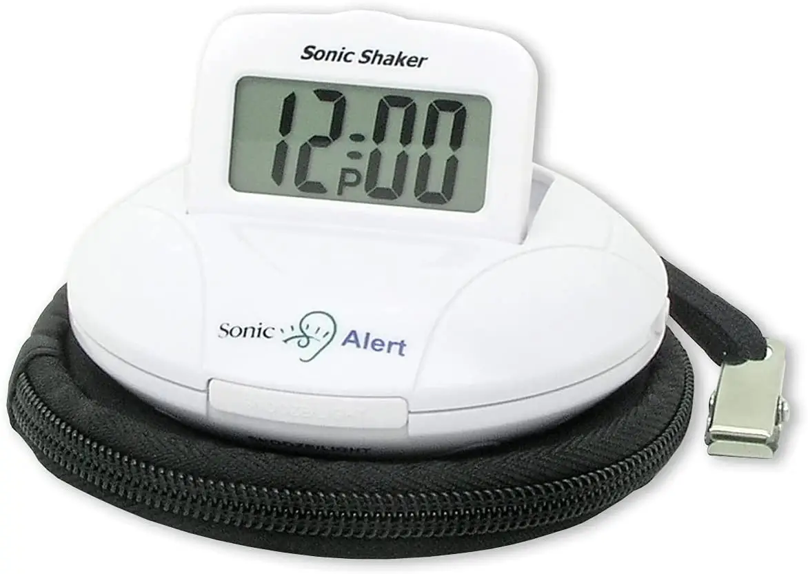 Sonic Shaker Portable Alarm Clock - Hears Hearing & Hearables